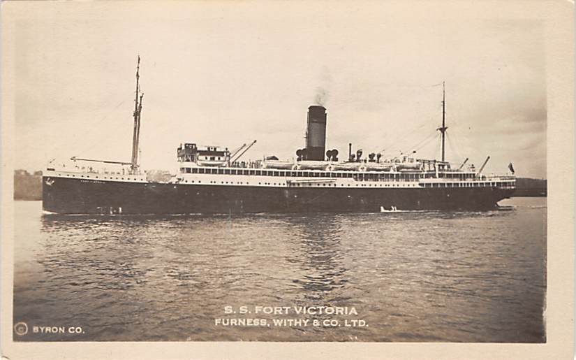 SS Fort Victoria Furness Line Ship Unused | Topics - Other, Postcard ...