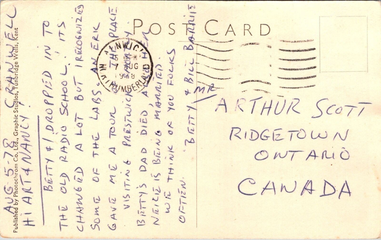 Vintage Postcard Royal AIR Force R.a.F. Bases in the United Kingdom ...