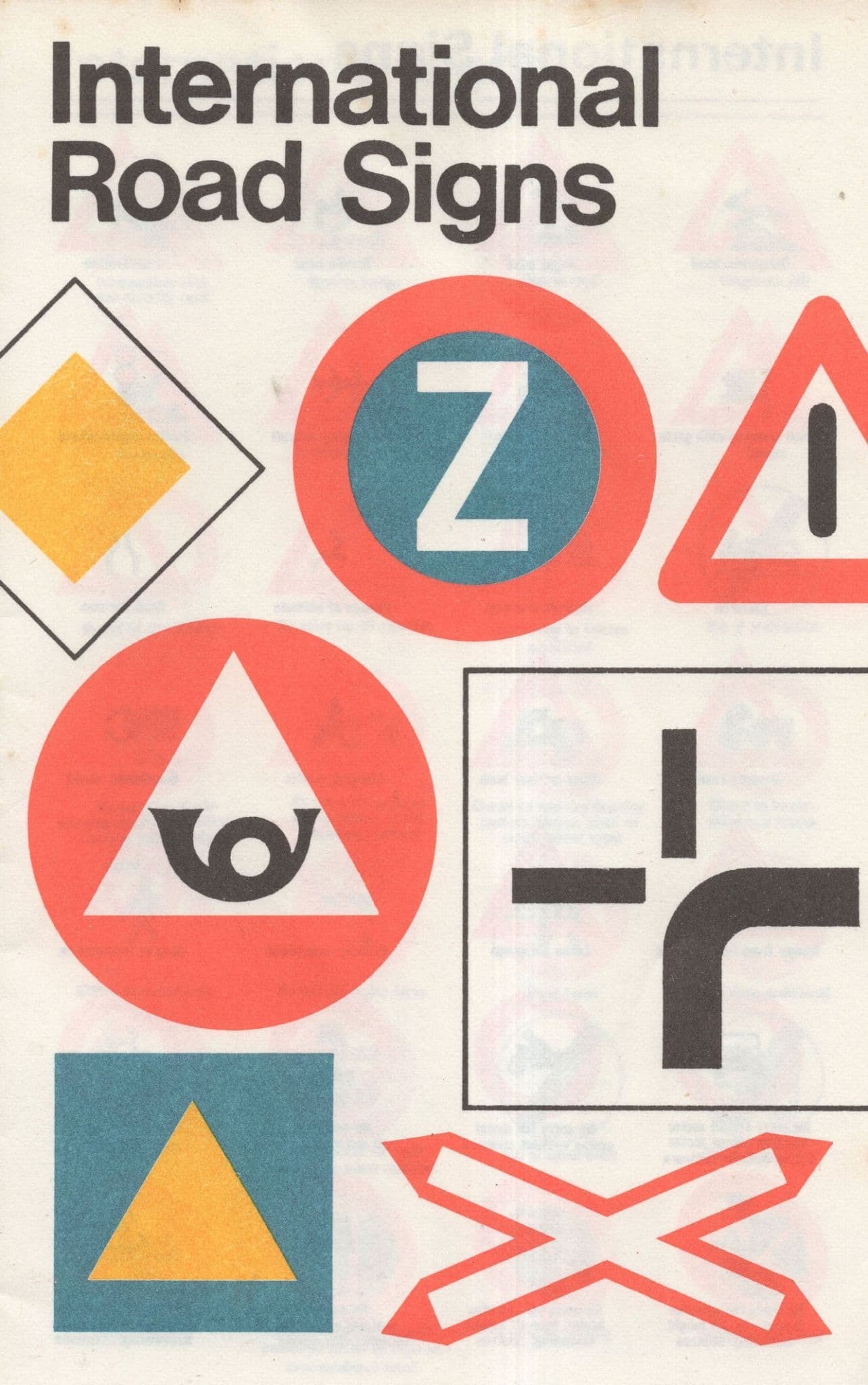International Road Signs Readers Digest Vintage Book let | Topics ...