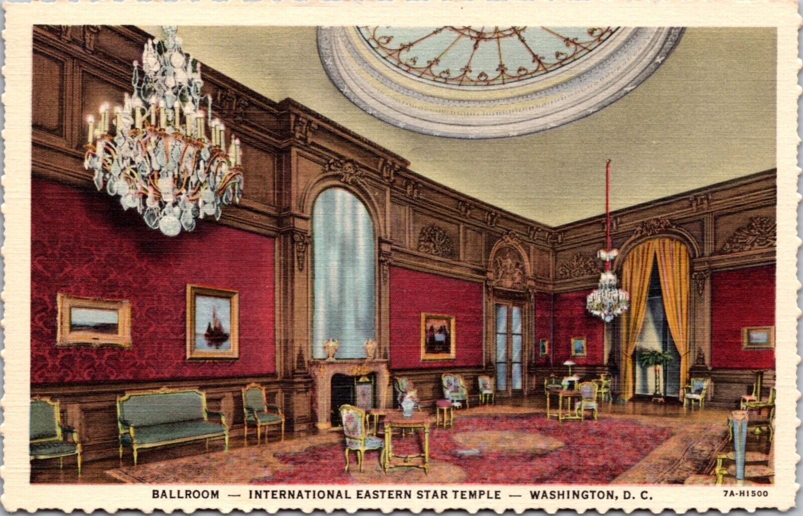 Linen Postcard Ballroom at International Eastern Star Temple Washington ...
