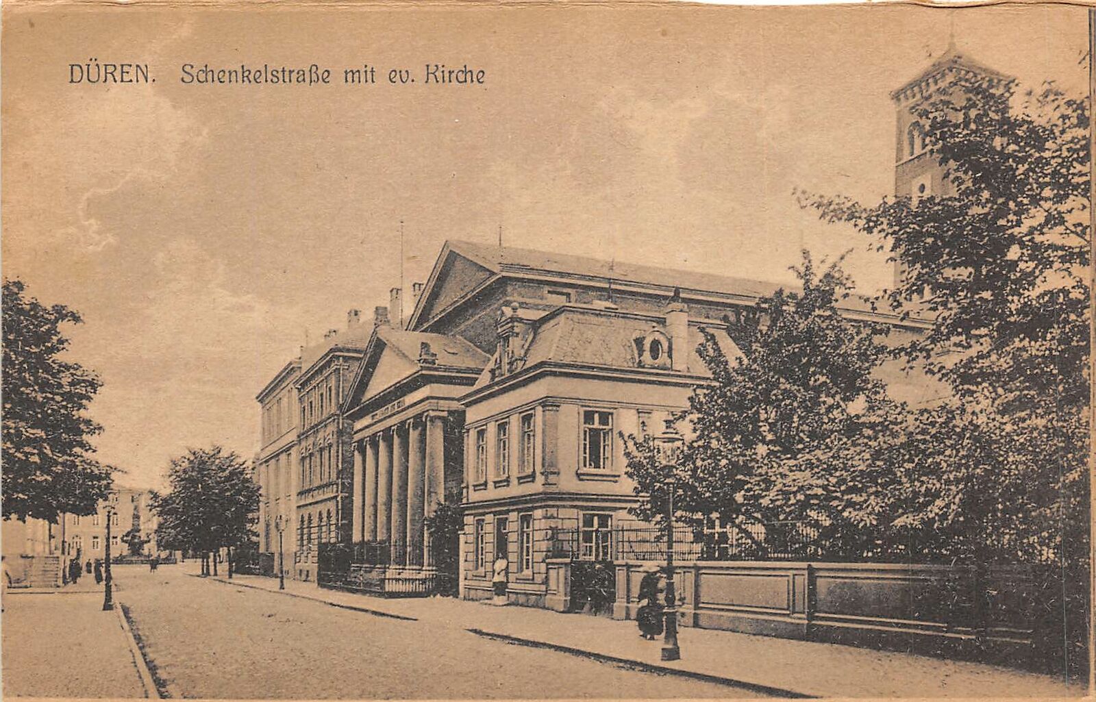 br104862 schenkelstrasse mit ev kirche duren germany | Europe - Germany ...