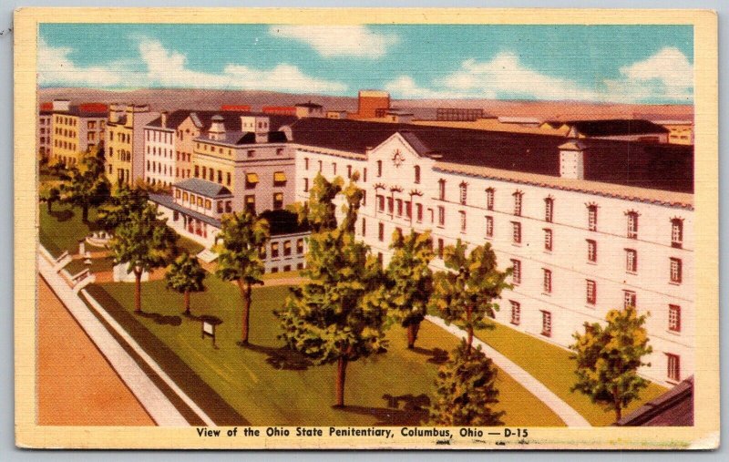 Columbus Ohio 1940s Postcard Ohio State Penitentiary Jail Prison ...