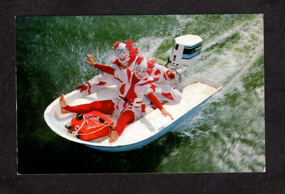 FL Corky the Clown Boat Cypress Gardens Florida Postcard | United ...