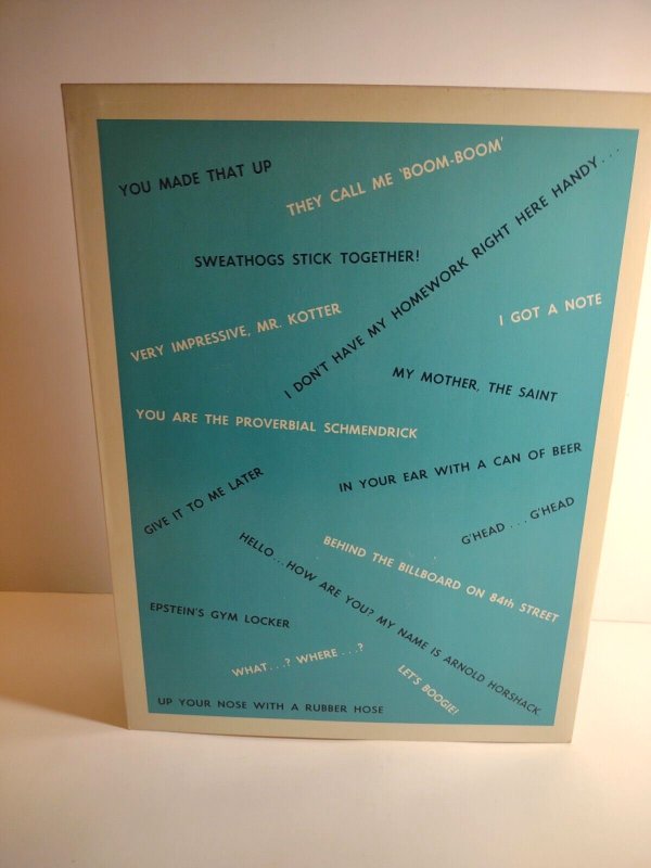 Welcome Back Kotter Vintage Retro Mead Folder Arnold Horshack 1976 Cast ...