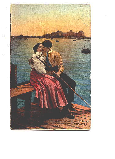 Couple Kissing on a Dock, Poem Couplet, Romantic | Topics - Risque ...