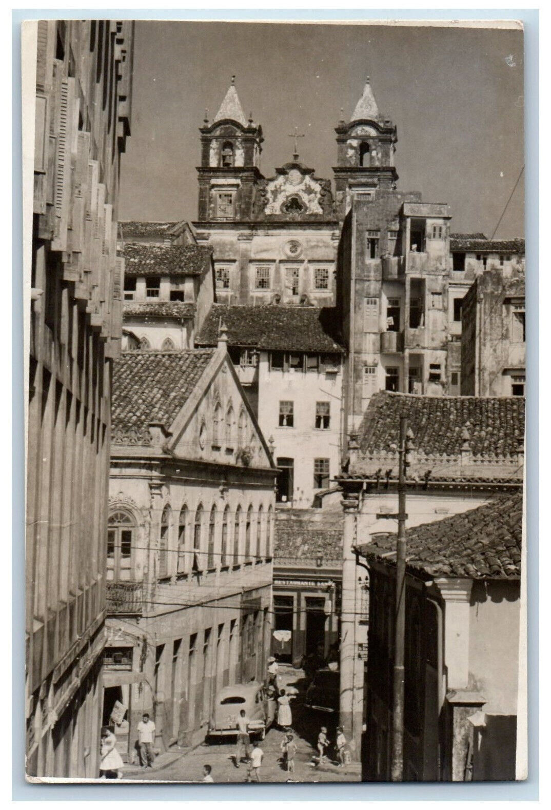 Salvador Bahia Brazil Postcard Paco Church 1950 Posted Vintage RPPC ...