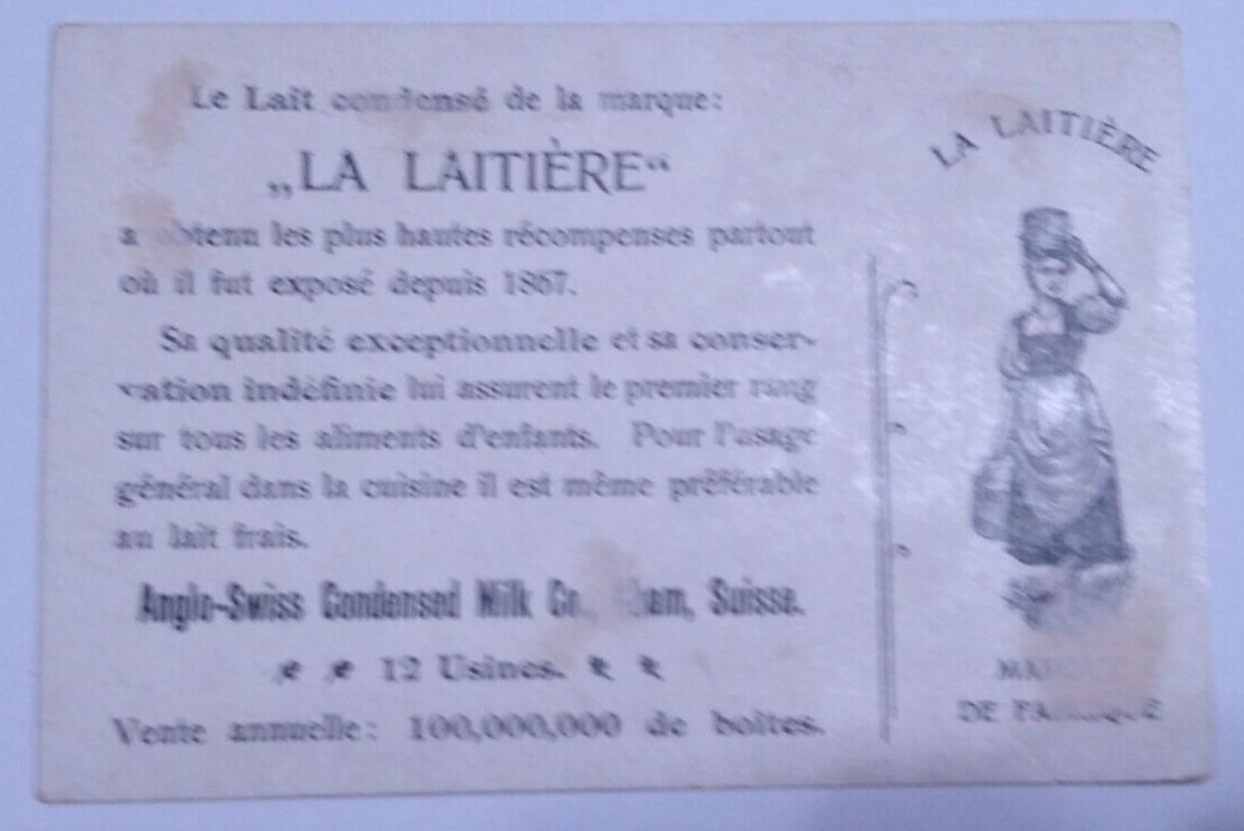 1800s Fantasy Fairy Gnomes Lute Condensed Milk La Laitiere Victorian ...