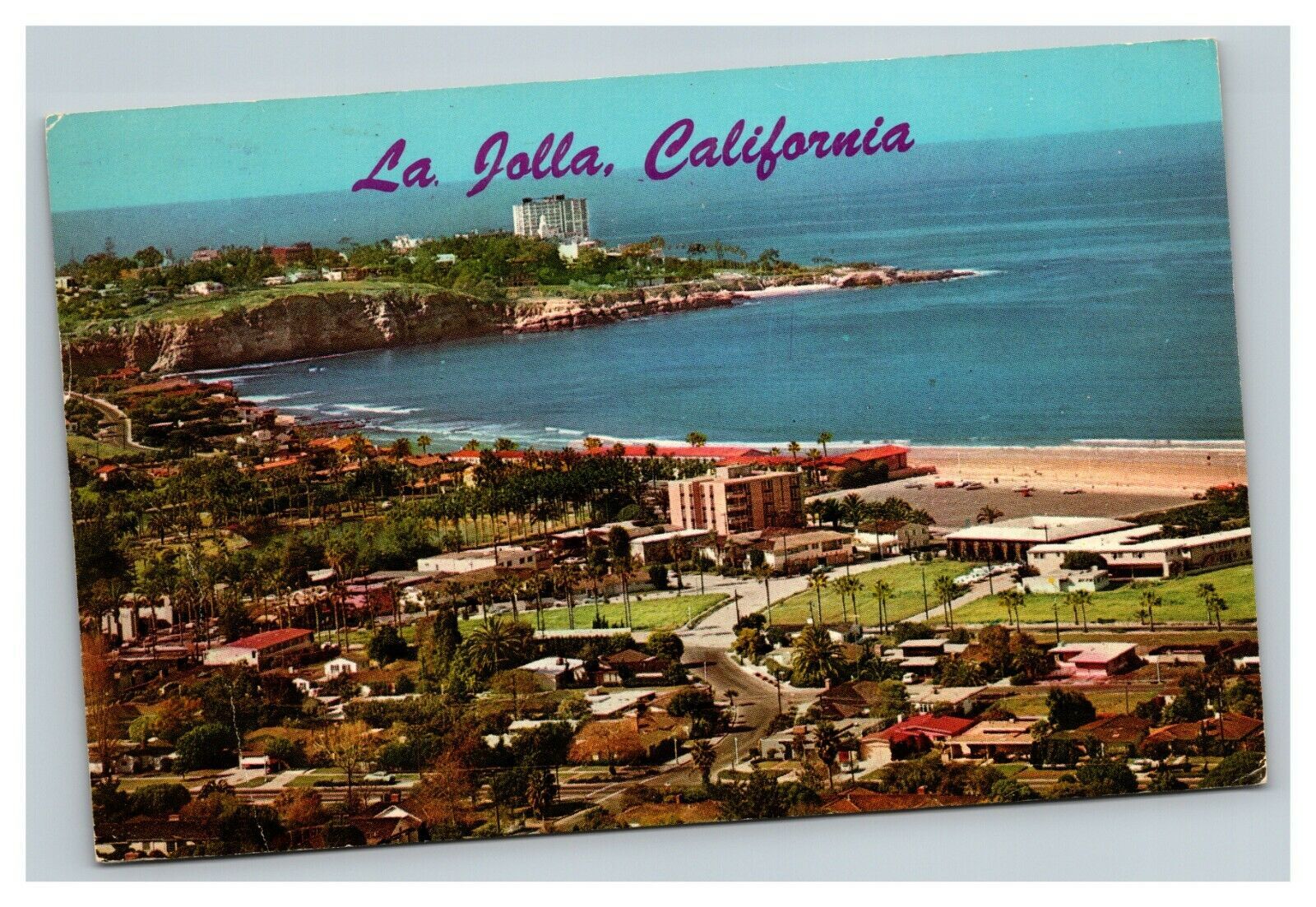Vintage Postcard 1960's La Jolla California Sand and Surf POSTED ...
