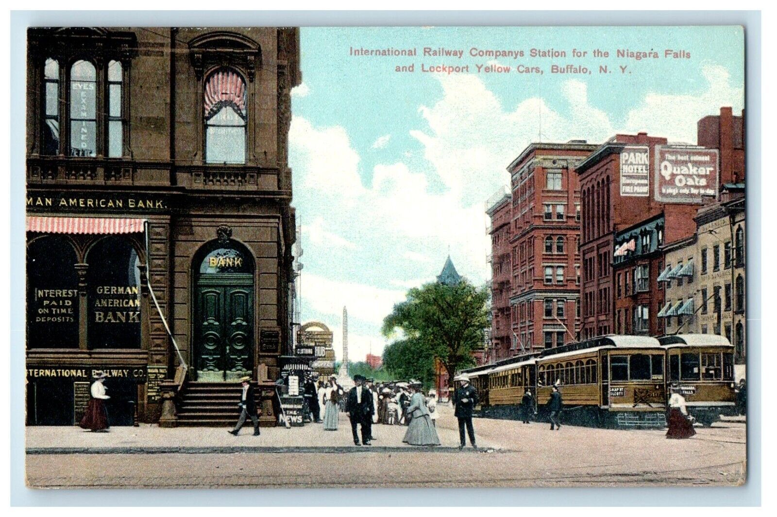 International Railway Companys Station Niagara Falls Trolley Buffalo NY ...