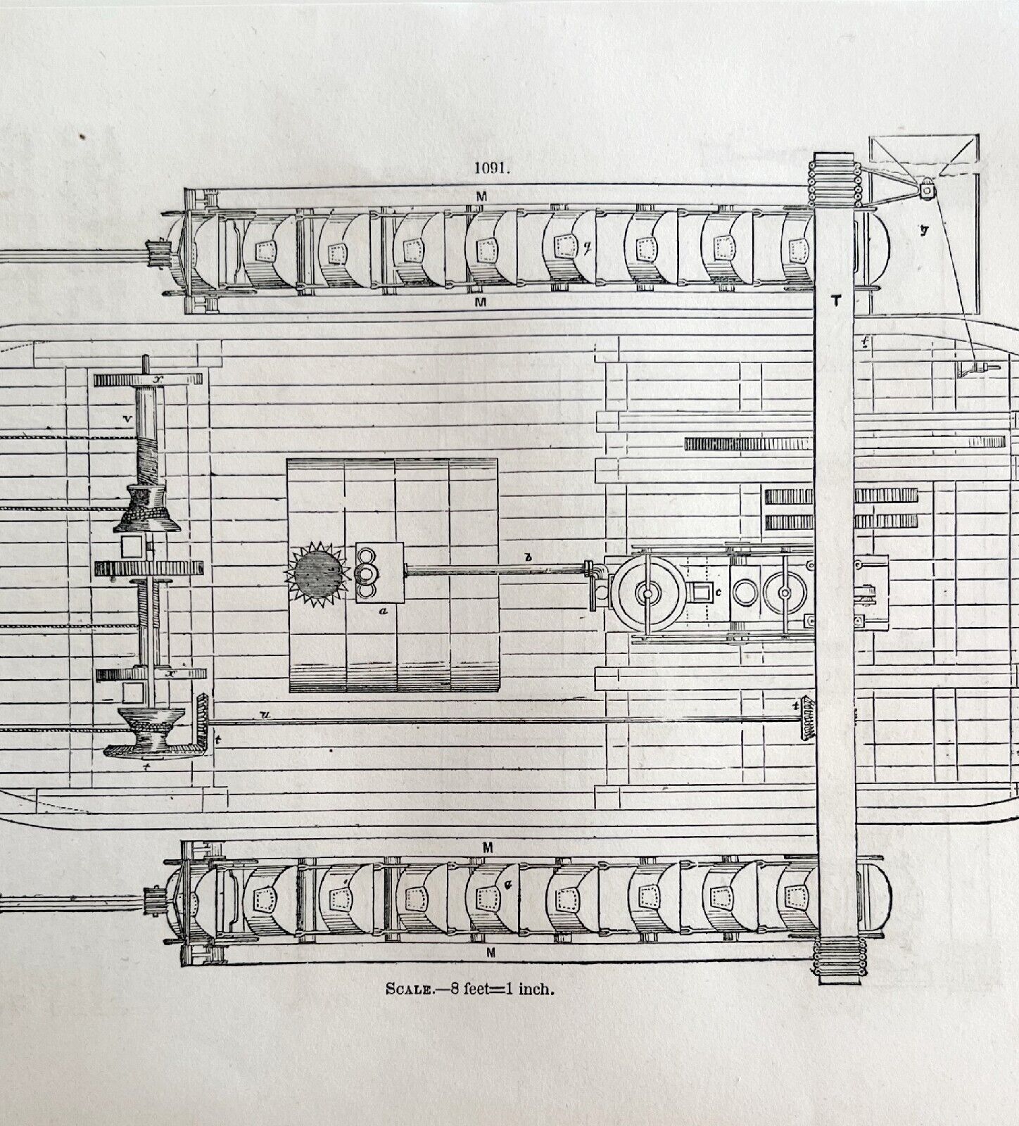 Dredging Machine Woodcut 1852 Victorian Industrial Print Engines ...