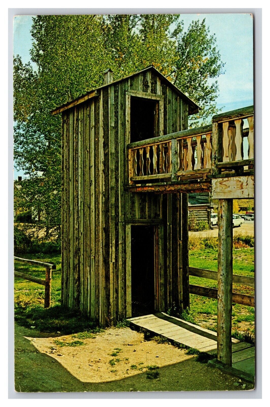 Big John Double Decker Outhouse Comic Humor UNP Chrome Postcard K18 ...