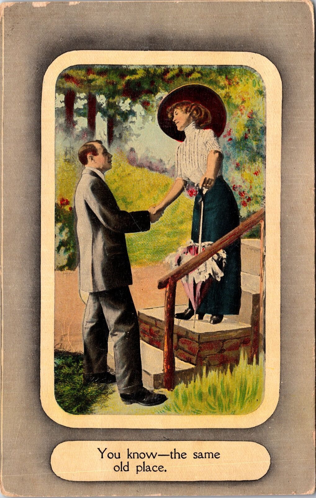 Vintage Postcard "You Know - the Same OLD Place" Mailed From Hampton ...