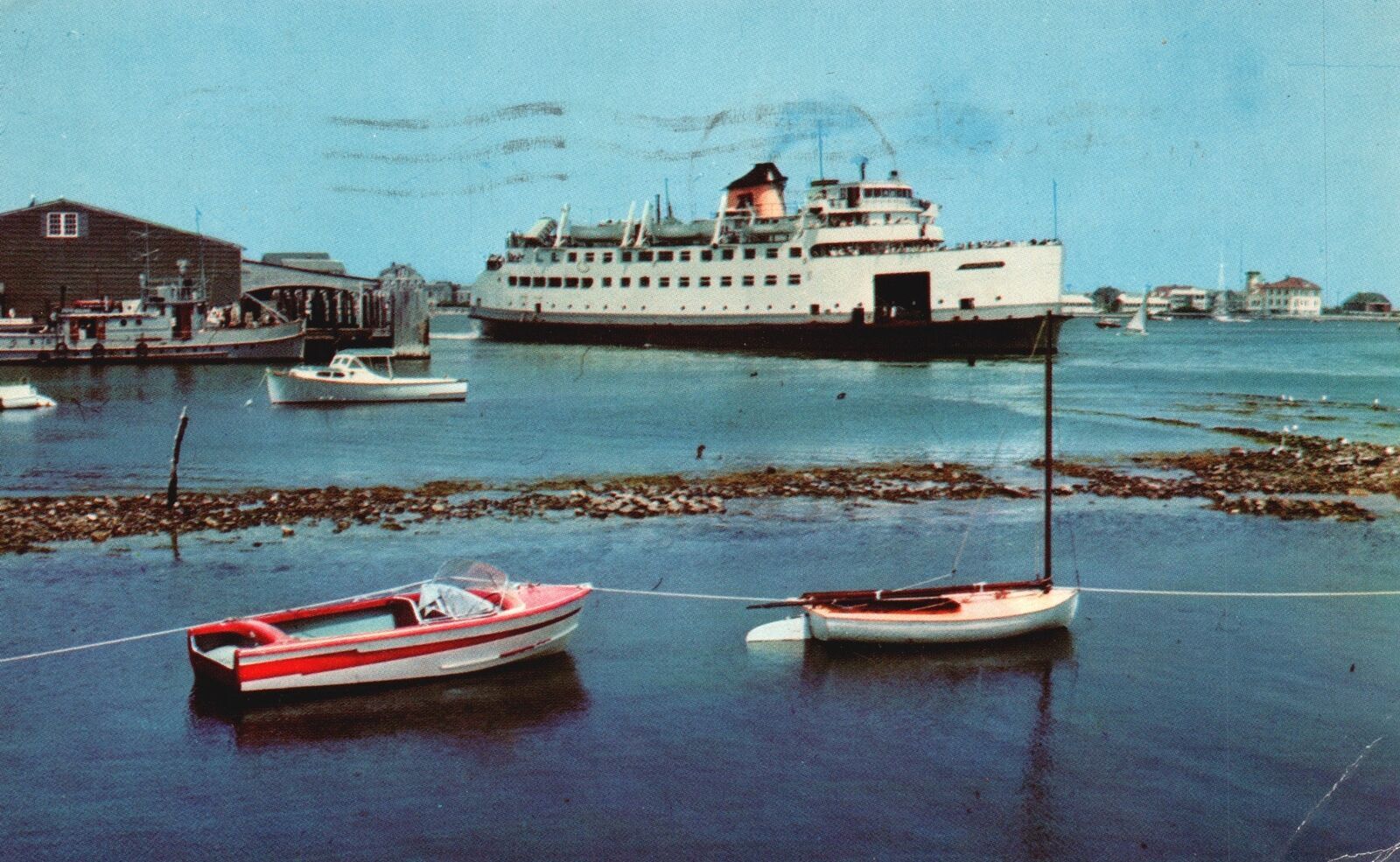 Vintage Postcard 1965 Wood's Hole Nantucket Steamer Nantucket ...