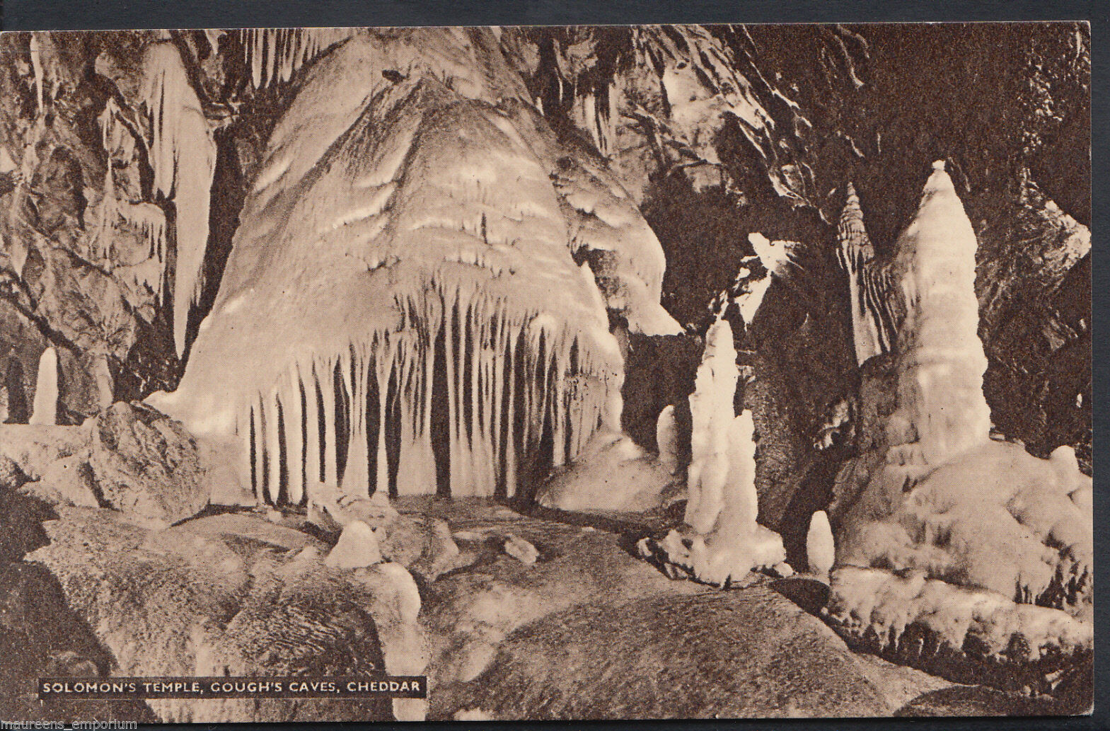 Somerset Postcard - Solomon's Temple, Gough's Caves, Cheddar RT1191 ...