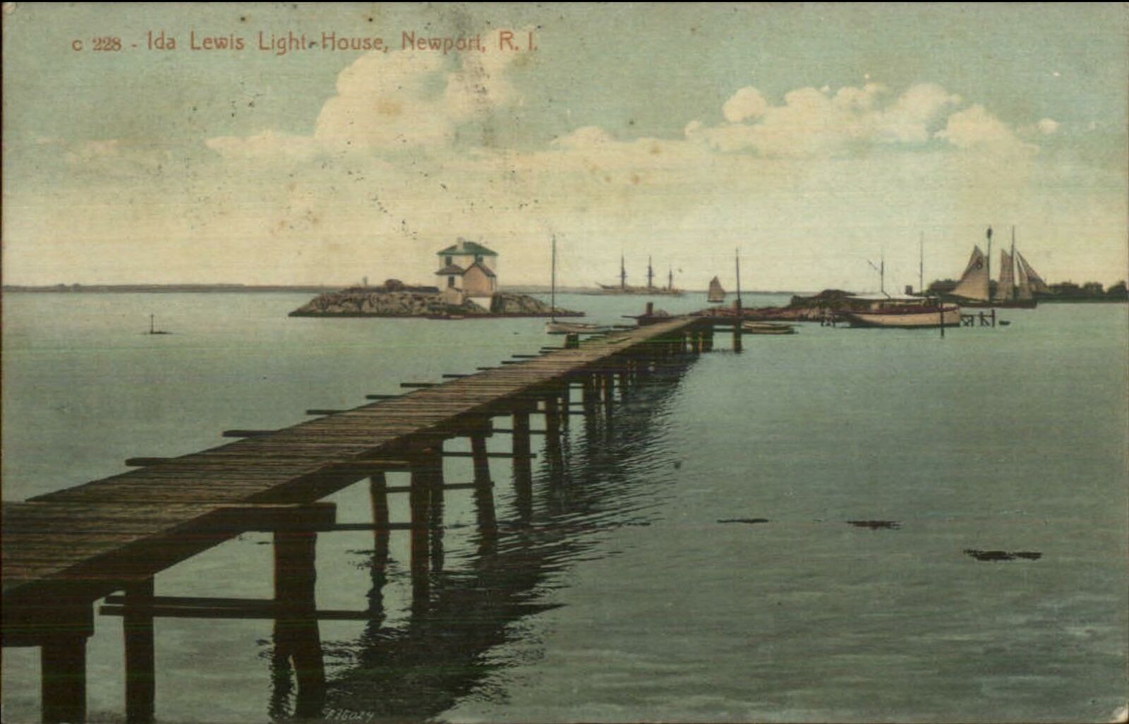 Newport RI Ida Lewis Lighthouse 1910 Used Postcard | United States ...