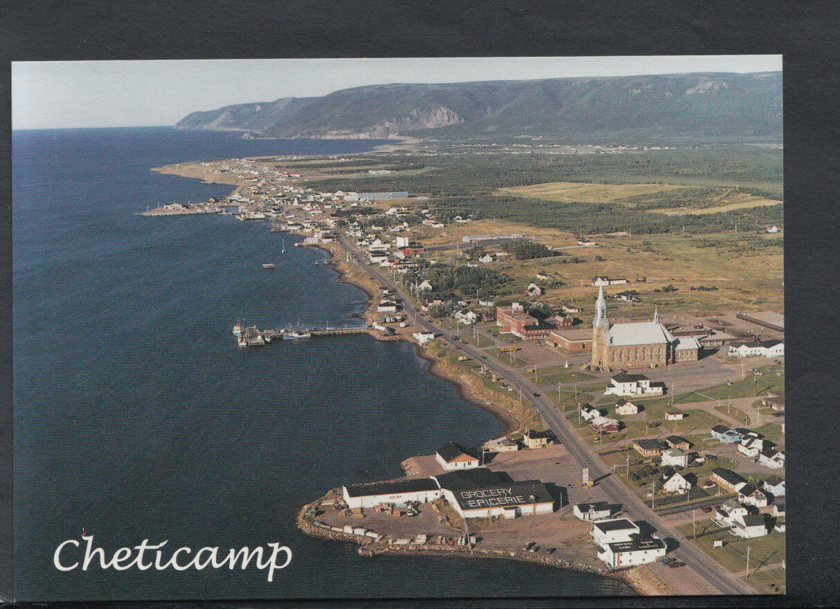 Canada Postcard - Aerial View of Cheticamp, Cape Breton, Nova Scotia ...