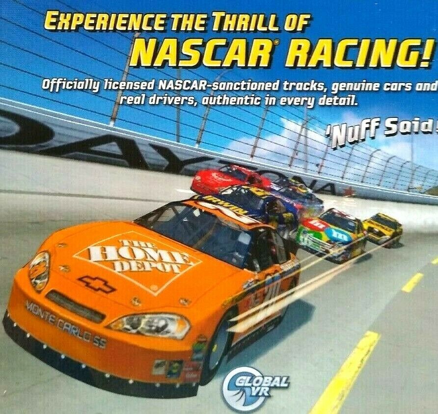 Nascar Racing Arcade FLYER Original Video Game Art Print EA Sports ...