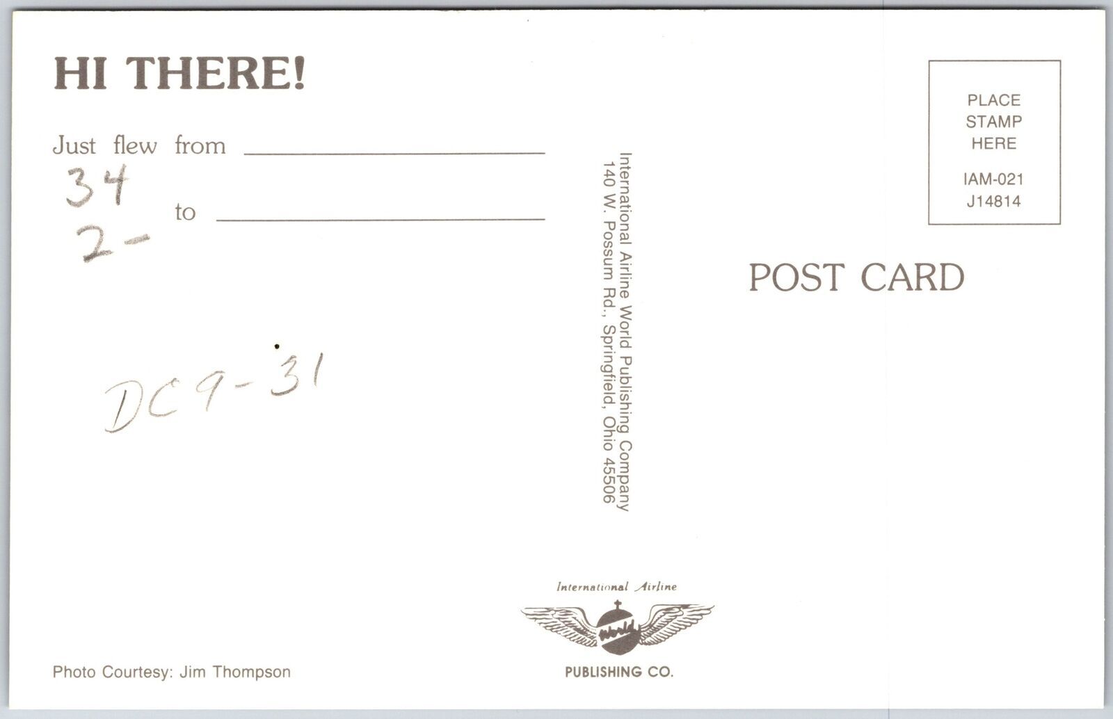 Airplane NB0BUS US Air Red Silver Blue Color Scheme Postcard | United ...