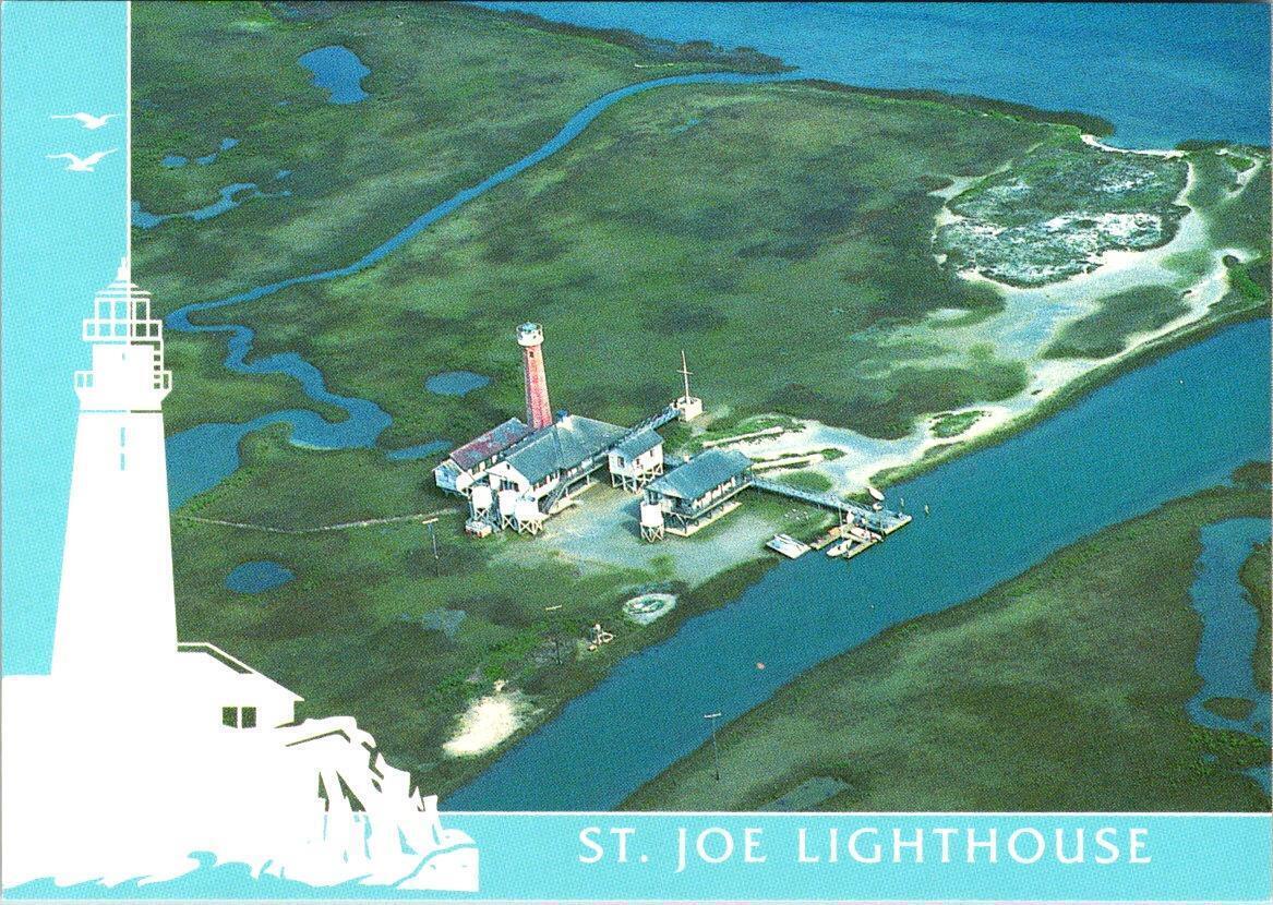 TX, Texas ST JOE LIGHTHOUSE Harbor Island~Lydia Ann Channel AERIAL 4X6 ...