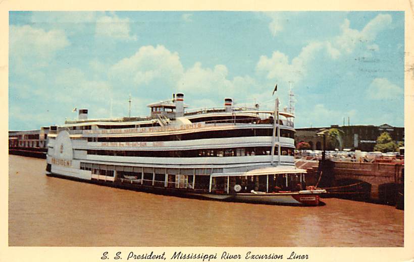 SS President River Steamship New Orleans, LA USA Ferry Boat Ship ...
