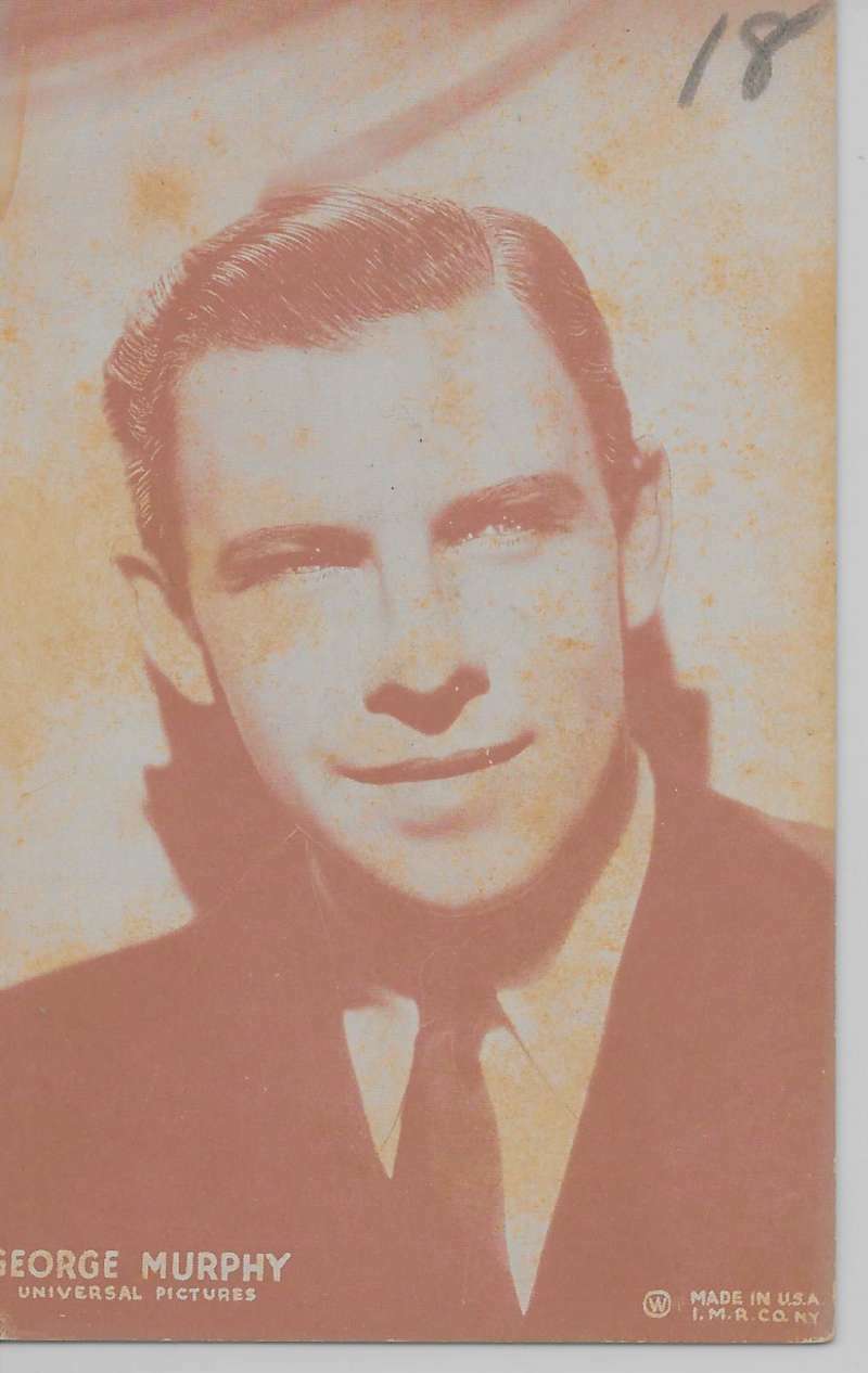 George Murphy actor dancer politician arcade card antique pc Z26274 ...
