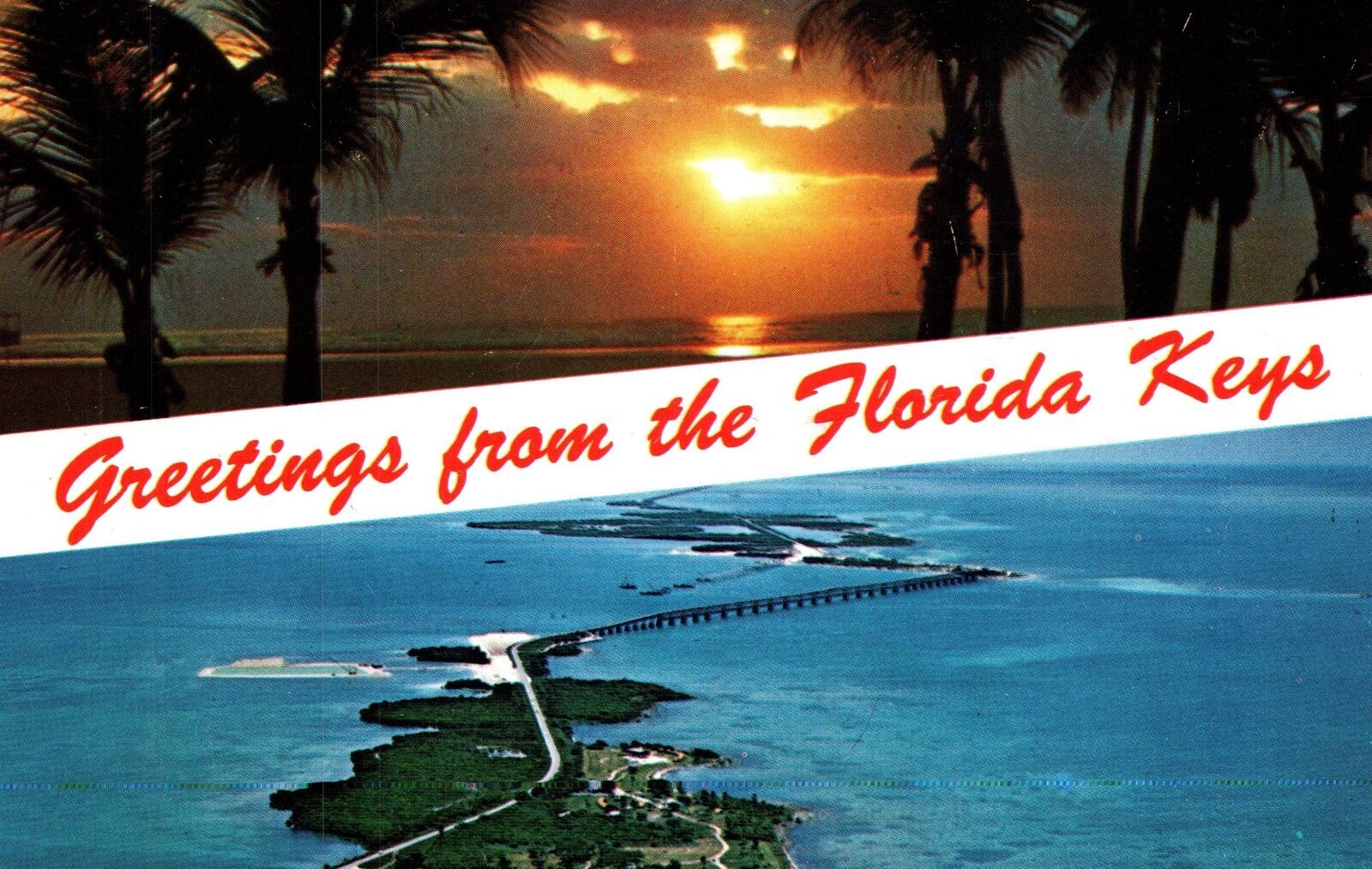 Vintage Postcard Views of the Florida Keys Bahia Honda Bridge ...