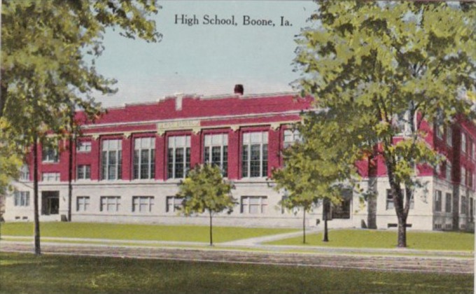 Iowa Boone The High School | United States - Iowa - Other, Postcard ...
