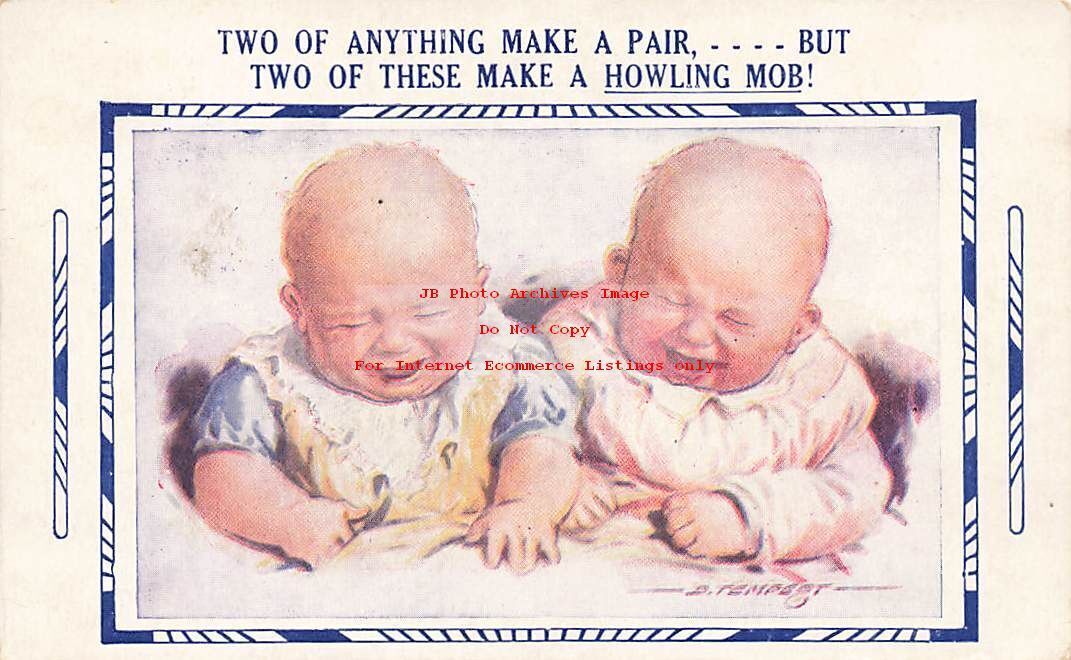 Douglas Tempest, Bamforth Comic Kids No 7029, Howling Mob! Crying ...