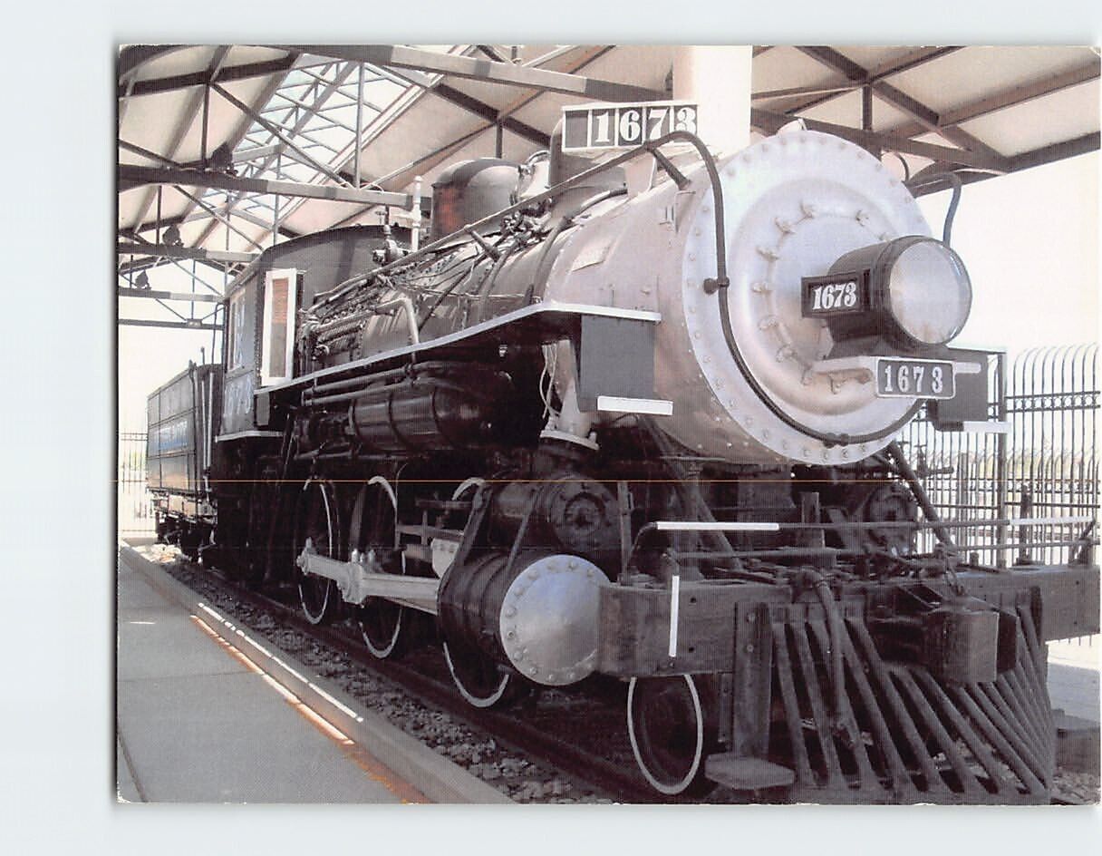 Postcard Steam Locomotive #1673, Southern Arizona Transportation Museum ...