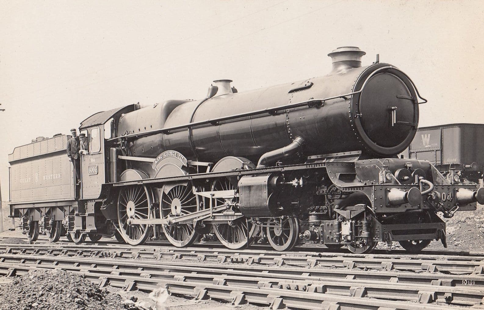 GWR Great Western King George III 3rd Number 6004 Old Train Real Photo ...
