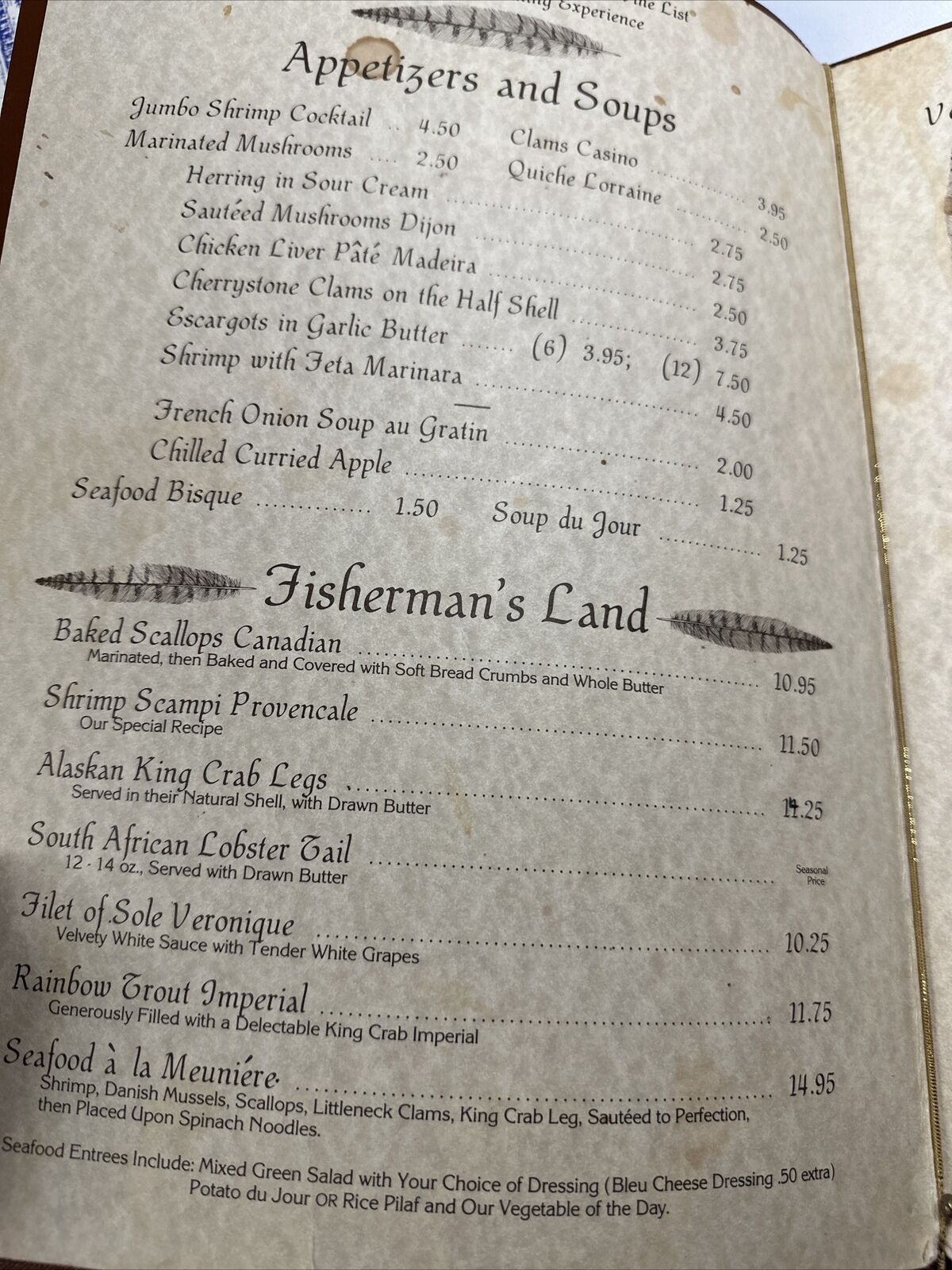 Vintage Pheasants Landing aka Charlie's Farm Inn Menu Hillsborough NJ ...