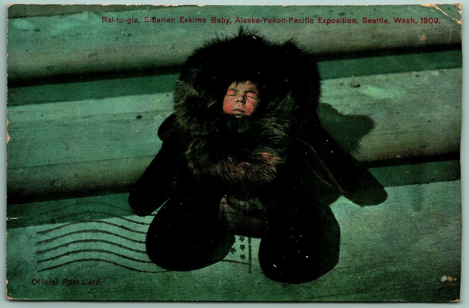 Raltugie Siberian Eskimo Baby in Sealskin Suit 1909 AYPE UNP DB ...