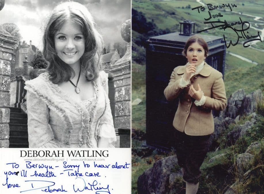 Deborah Watling Dr Who Assistant 2x Hand Signed Photo s | Topics ...