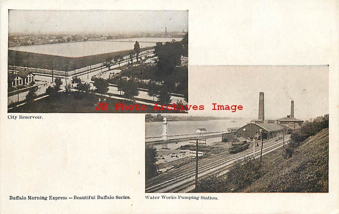 NY, Buffalo, New York, City Reservoir, Water Works Pumping Station, BME ...