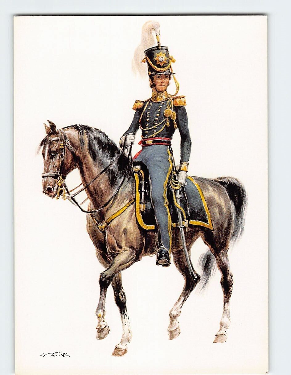 Postcard First Regiment of Dragoons Officer United States of America ...