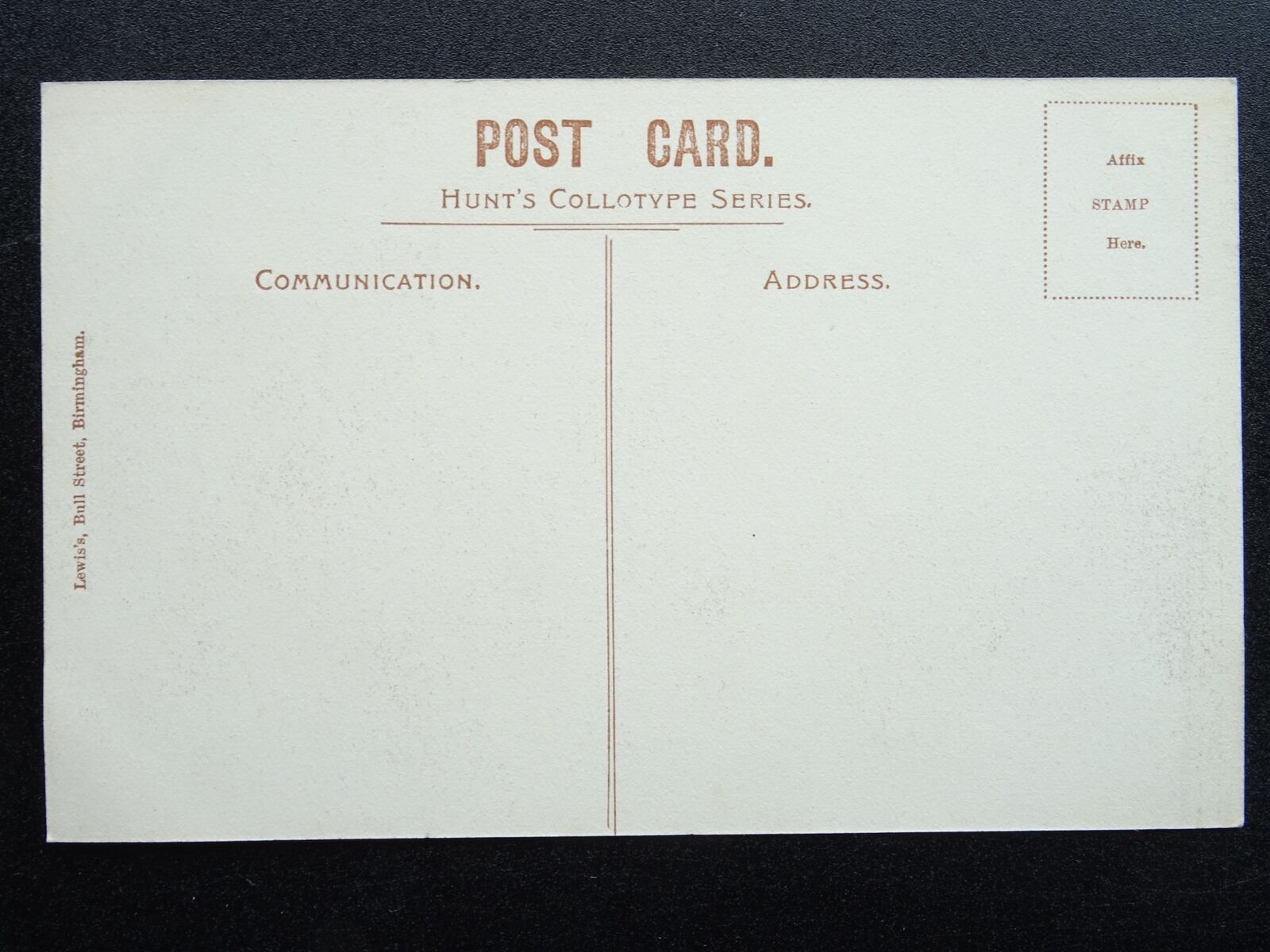 Birmingham VICTORIA SQ Animated Scene c1905 Postcard by Lewis's of Bull ...