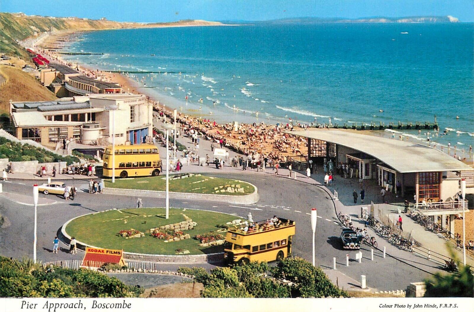 UK England Boscombe Pier approach open deck bus Kodak films | Europe ...