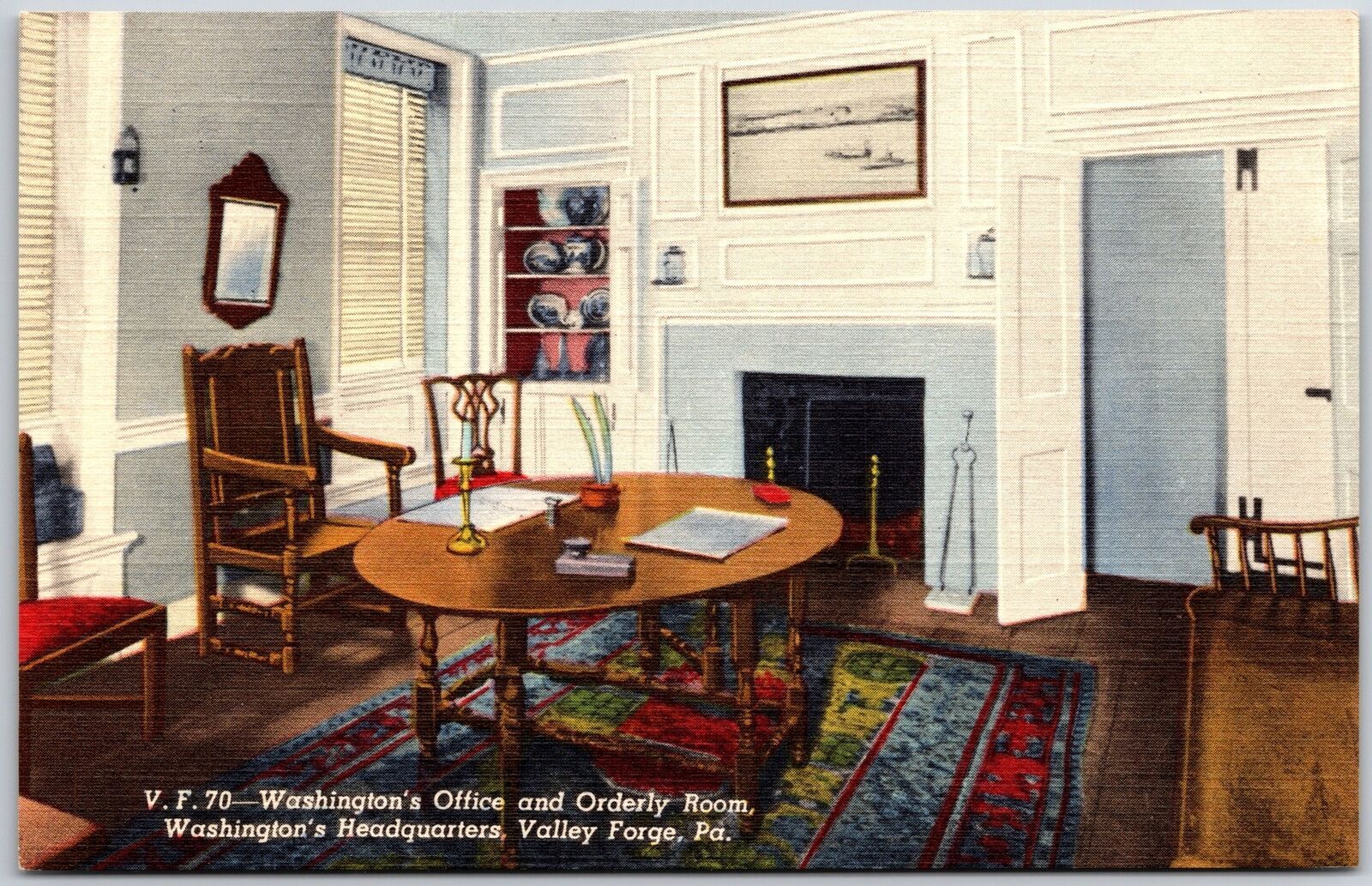 Washington's Office & Orderly Room Headquarters Valley Forge Penna ...