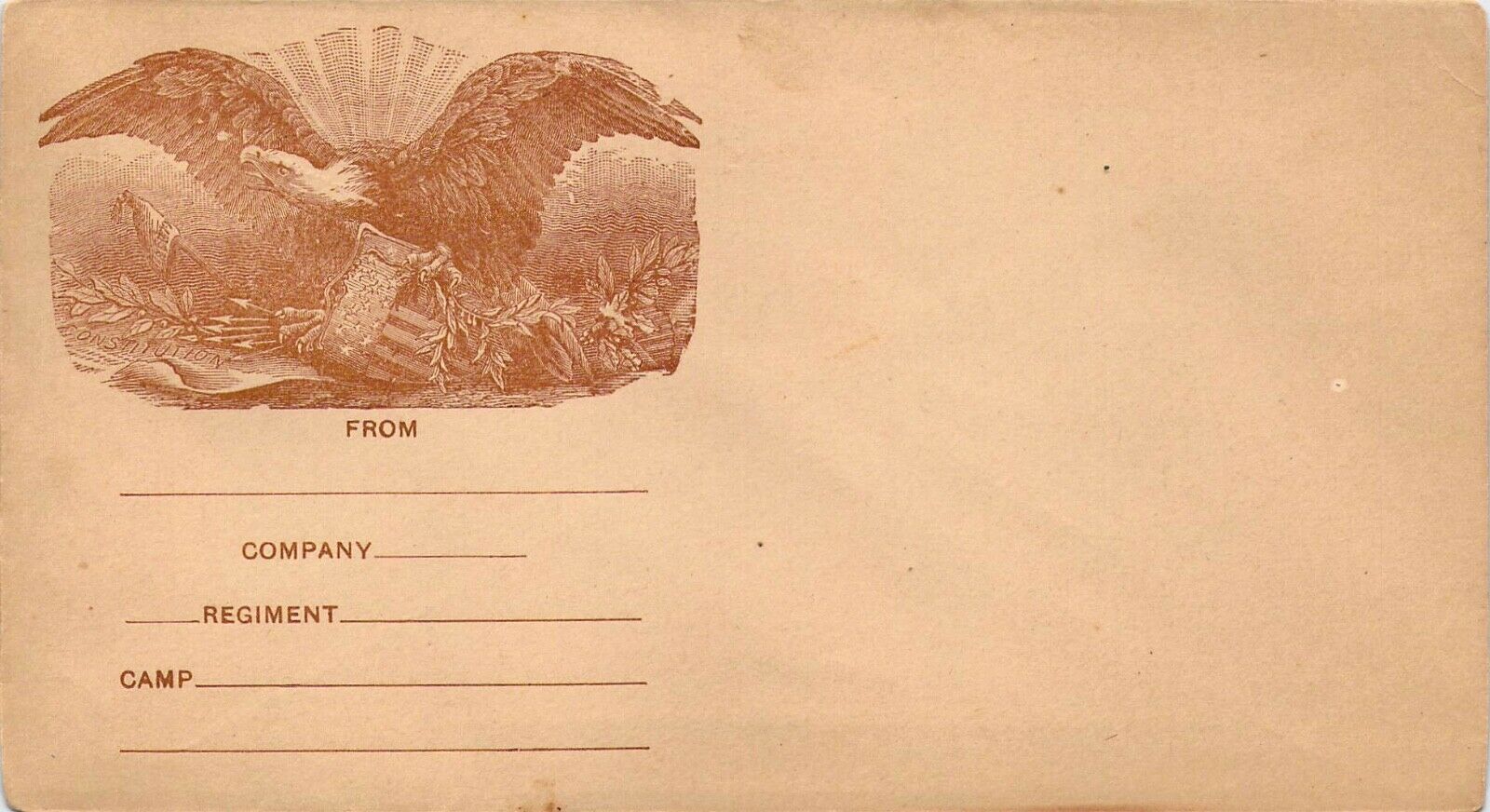 Patriotic Illus. Military #6 Envelope, Eagle and arrows, Old Envelope ...
