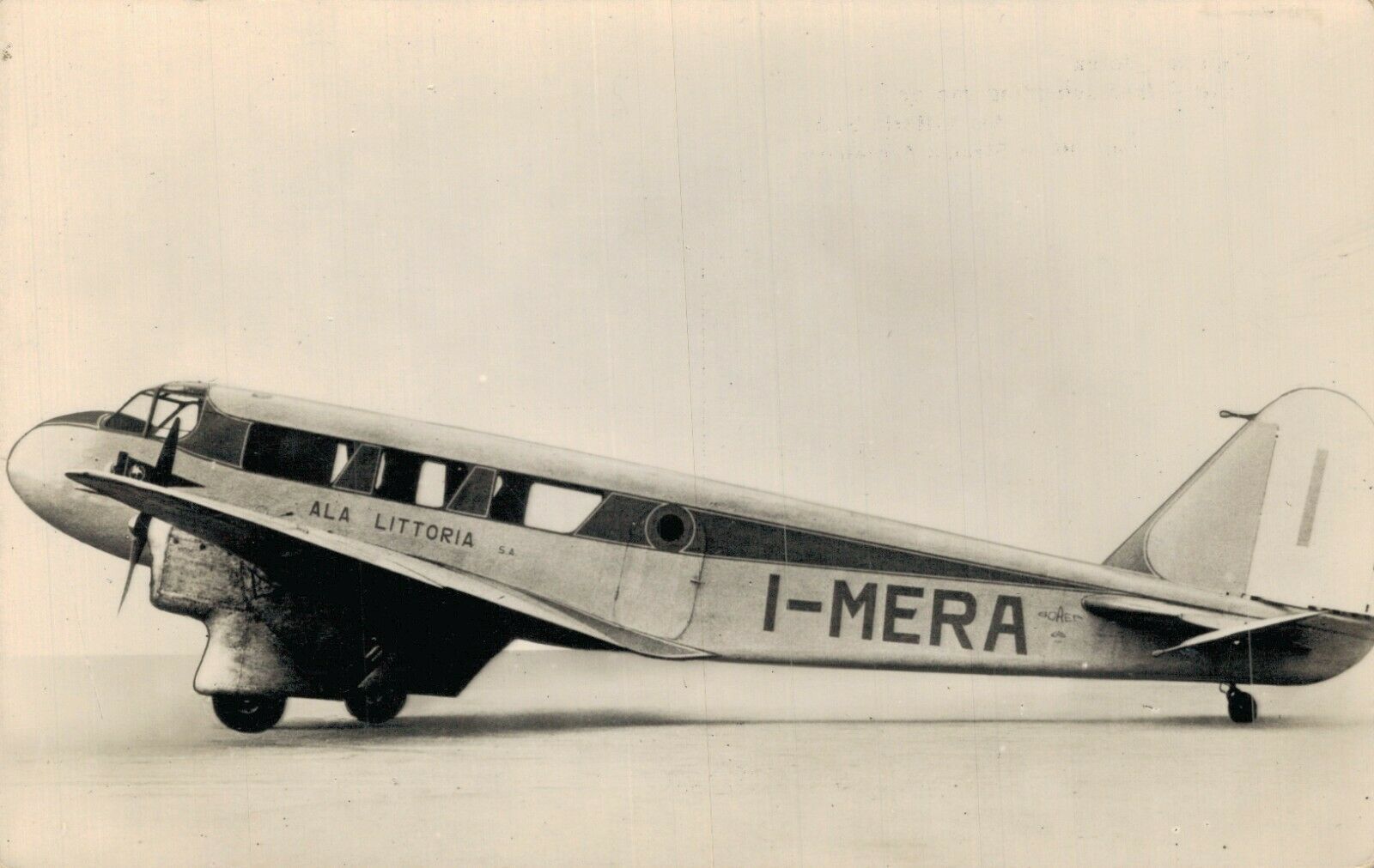 Aviation Caproni Ca.308 Borea I-Mera Ala Littoria Aircraft Vintage RPPC ...