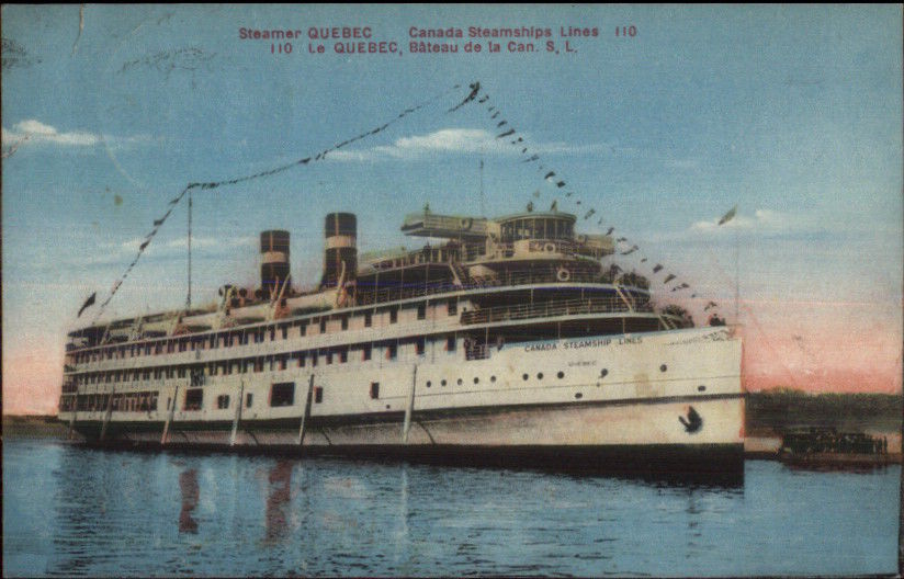 Canada Steamship Lines LE QUEBEC c1920s Postcard | Canada - Other ...