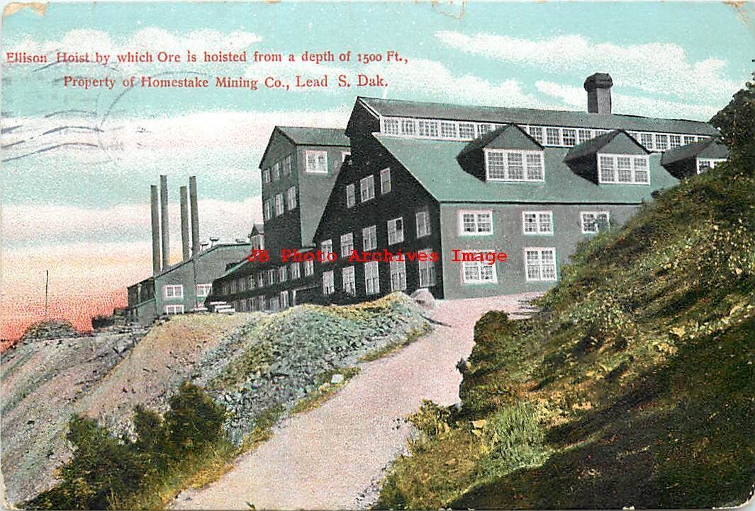 SD, Lead, South Dakota, Homestake Mining Company, Ellison Hoist ...