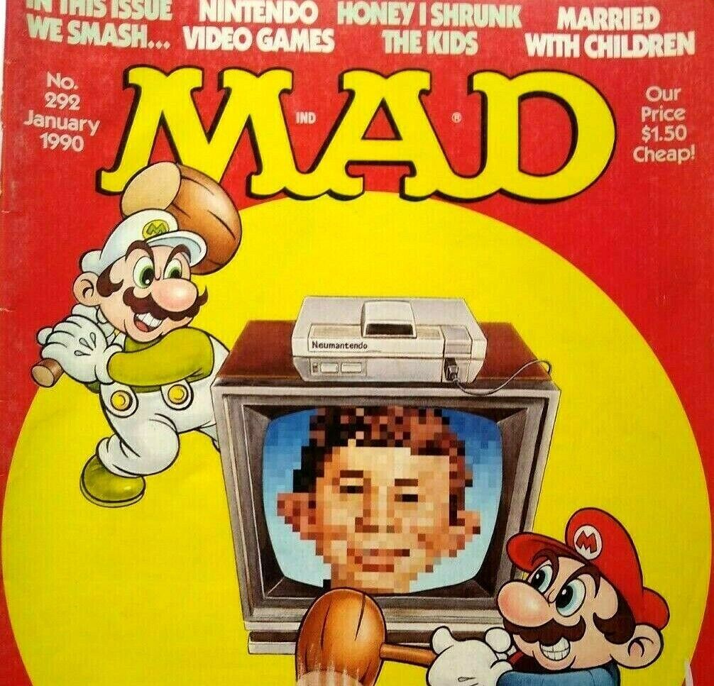 MAD Magazine Jan 1990 No 292 Nintendo Super Mario Bros Video Game ...
