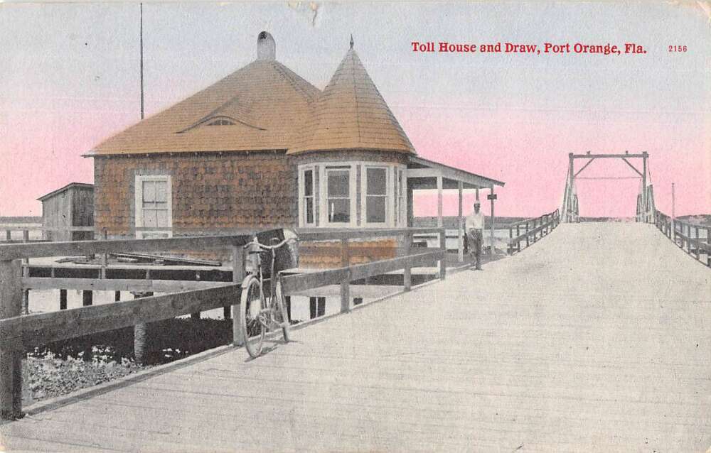 Port Orange Florida Toll House and Draw Bridge Vintage Postcard AA17754 ...