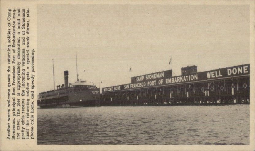 San Francisco CA Port of Embarkation WWII Welcome Home Celebration PC ...