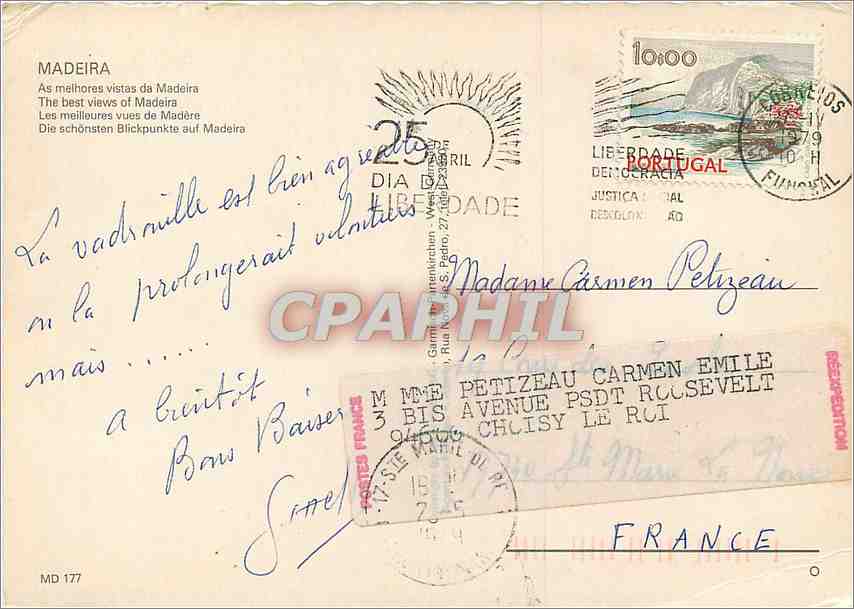 Modern Postcard Madeira The best views of Madeira | Africa - Algeria ...