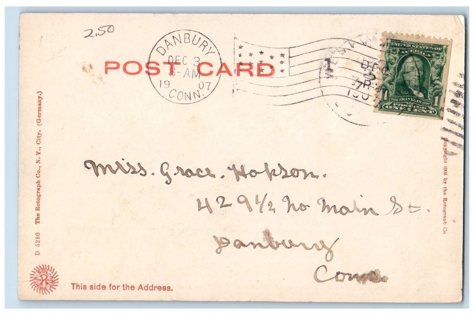 Torrington Connecticut Postcard New High School Building Exterior 1907 ...