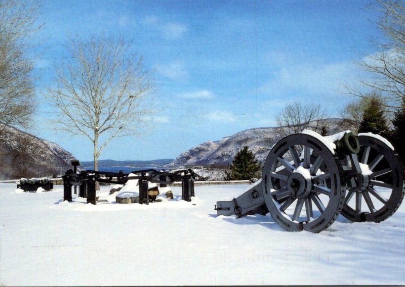 New York West Point United States Military Park In Winter War Cannon ...