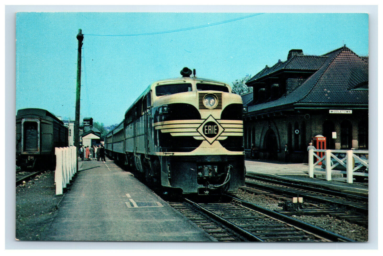 Erie Railroad Middletown New York Depot Station Train 1969 Postcard ...