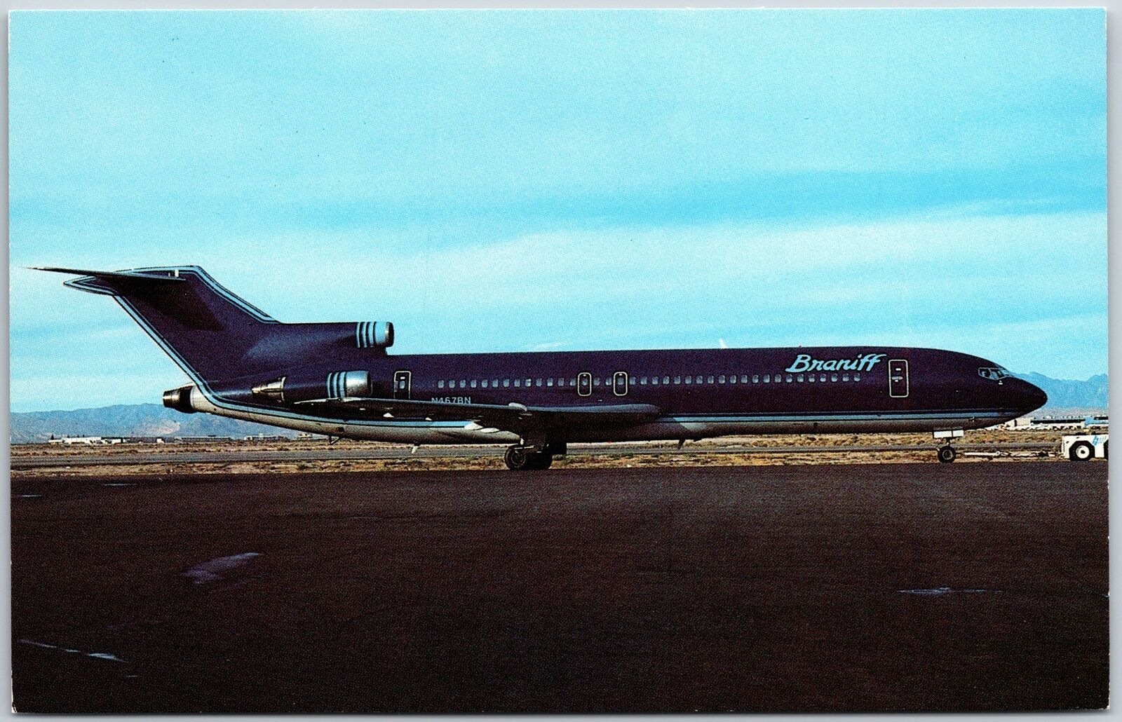 Airplane Braniff International Boeing 727-227 Mercury Blue Ultra Color ...